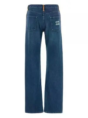 Miu Miu Logo-detail Jeans