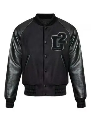 Dsquared2 Logo-patch Bomber Jacket - Black