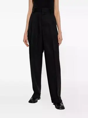 Dsquared2 Pleated Wool Trousers - Black