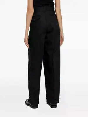 Dsquared2 Pleated Wool Trousers - Black