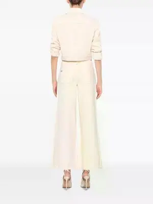 Alice + Olivia Cropped Wide-leg Jeans