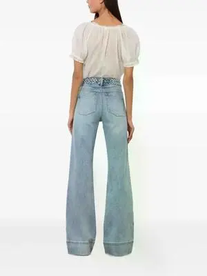 Alice + Olivia Juno Braided Jeans