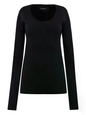 Dsquared2 Round-neck Long-sleeve Top