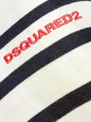 Dsquared2 Striped Polo-neck Sweater