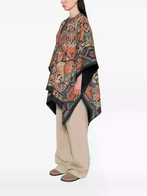 PIERRE-LOUIS MASCIA Patterned Wool Cape