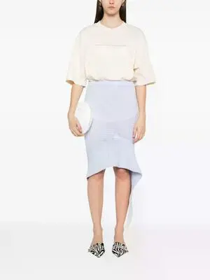 MEGUSTA Logo-print T-shirt - Neutrals