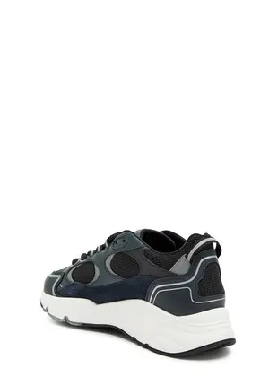CLEENS Pulse Runner Panelled Mesh Sneakers - Navy
