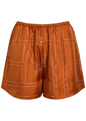 Contrast Stitching Shorts For Women