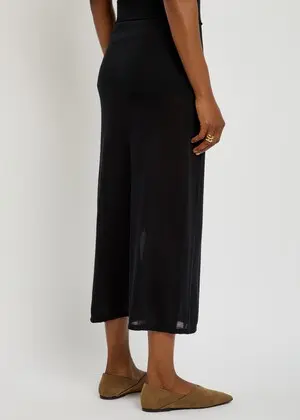 TOTÊME Fine-knit Maxi Skirt - Black