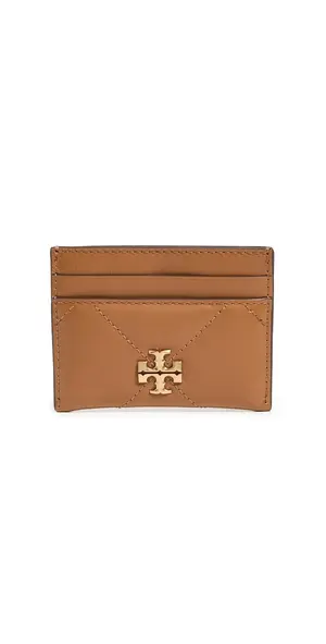 Tory Burch Kira Diamond Quilt Card Case - Classic Chestnut