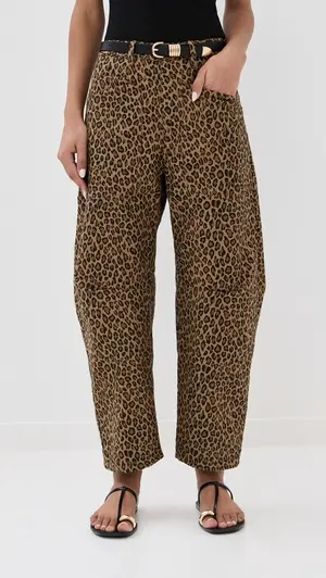 NILI LOTAN Shon Pants - Leopard Print