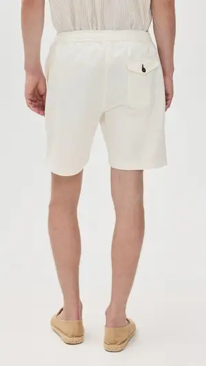 Universal Works Twill Beach Shorts - Ecru