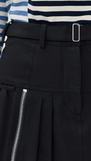 3.1 Phillip Lim Utility Double Zip Belted Mini Skirt