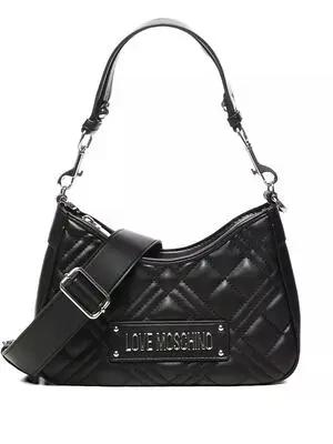 Moschino Quilted Logo Shoulder Bag