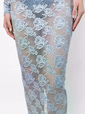 FLEUR DU MAL Rosalia Lace Skirt