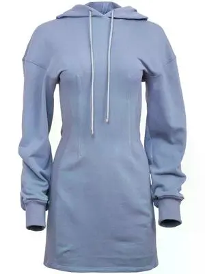 FLEUR DU MAL Hooded Corset Dress - Blue