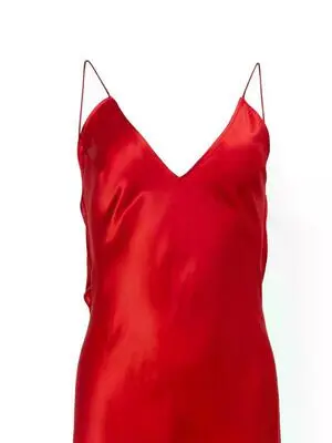 FLEUR DU MAL Crystal Midi Low-back Slip Dress