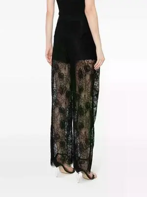 FLEUR DU MAL Wide-leg Lace Trousers