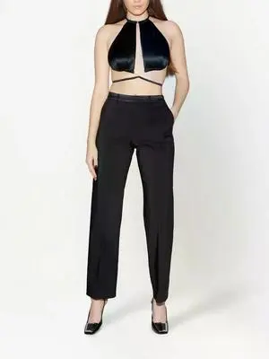 FLEUR DU MAL Crystal Cut-out Trousers