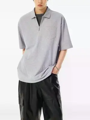 STUDIO TOMBOY Half-zip Polo Shirt