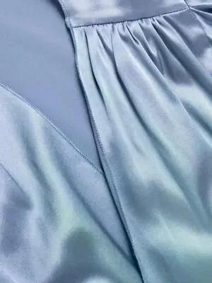 FLEUR DU MAL Angel Long-sleeve Satin Robe
