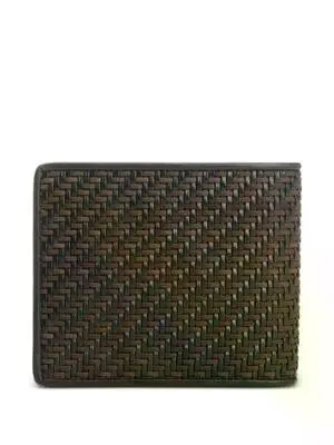 FERRAGAMO Woven Leather Wallet