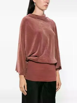 Rick Owens Draped Bell-sleeve Blouse - Pink