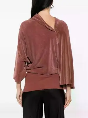 Rick Owens Draped Bell-sleeve Blouse - Pink