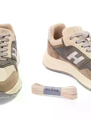 Hogan Hyperlight Panelled Sneakers - Brown