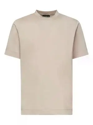 GIULIANO GALIANO Round-neck Short-sleeve T-shirt - Neutrals