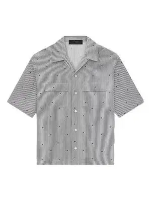 Amiri Pinstripe Camp-collar Shirt