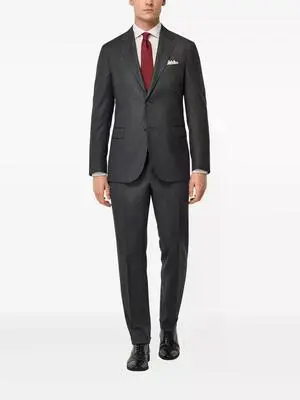 Boggi Milano Pure Wool Bird's Eye Jacket - Black