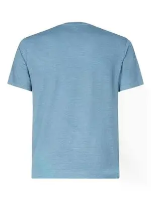 Fedeli Melange Linen Short-sleeved T-shirt