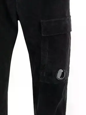 C.P. COMPANY Corduroy Cargo Trousers - Black