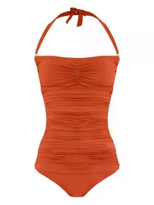 LYGIA & NANNY Wangari Ruched Swimsuit - Orange