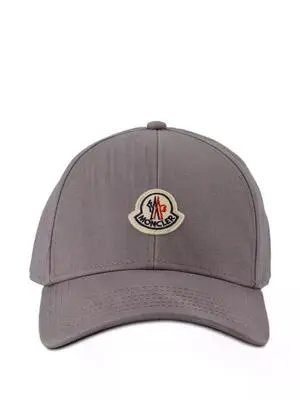 Moncler Logo-Patch Cap Grey
