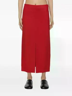 Carven Midi Skirt With Front Slit