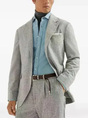 Brunello Cucinelli Three-button Blazer - Grey