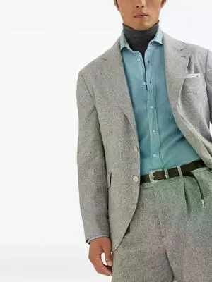 Brunello Cucinelli Three-button Blazer - Grey