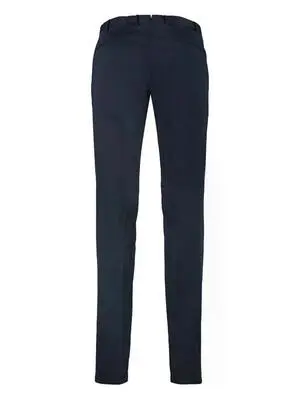THE (ALPHABET) Stretch-cotton Chino Trousers - Blue