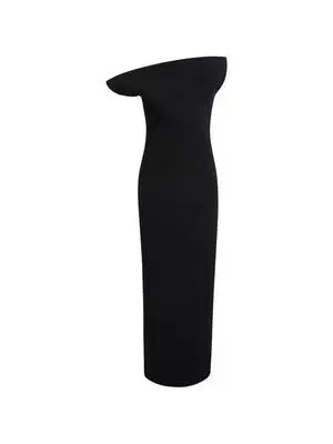 Khaite Cato Strapless Dress - Black