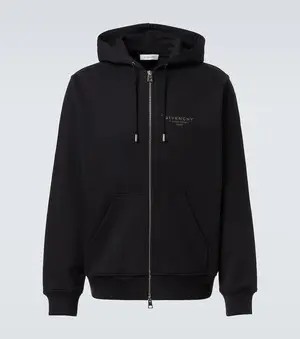 Givenchy Logo Cotton Jersey Hoodie