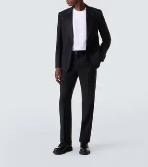 Givenchy Wool And Mohair Tuxedo Pants