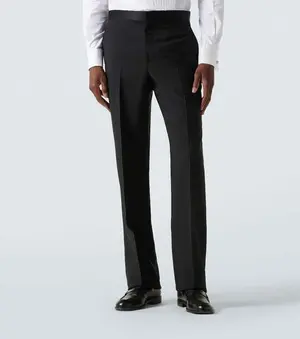 Givenchy Wool And Mohair Tuxedo Pants