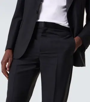 Givenchy Wool And Mohair Tuxedo Pants