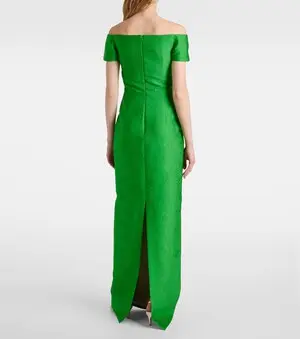 EMILIA WICKSTEAD Aislinn Jacquard Maxi Dress - Green