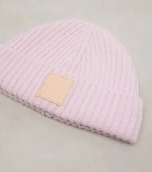 Loewe Logo Cashmere Beanie - Pink