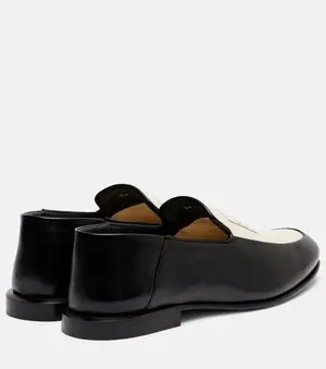 Givenchy Leather And Canvas Loafers - Black