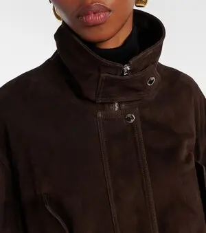 Nour Hammour Briar Suede Bomber Jacket