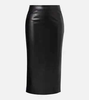 Givenchy High-rise Leather Pencil Skirt - Black